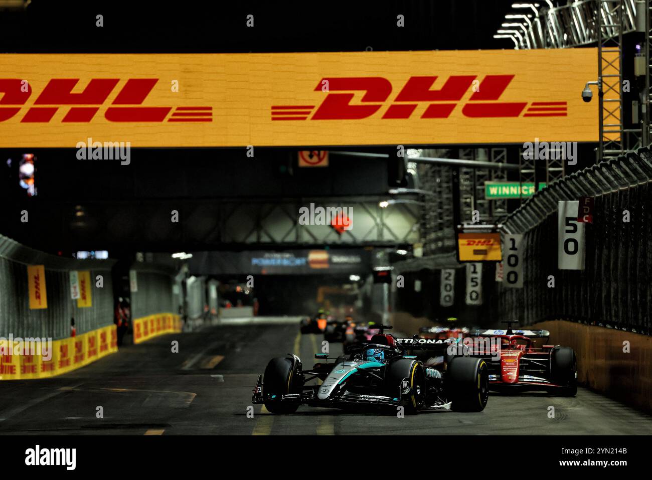 Las Vegas, USA. 23rd Nov, 2024. George Russell (GBR) Mercedes AMG F1 ...