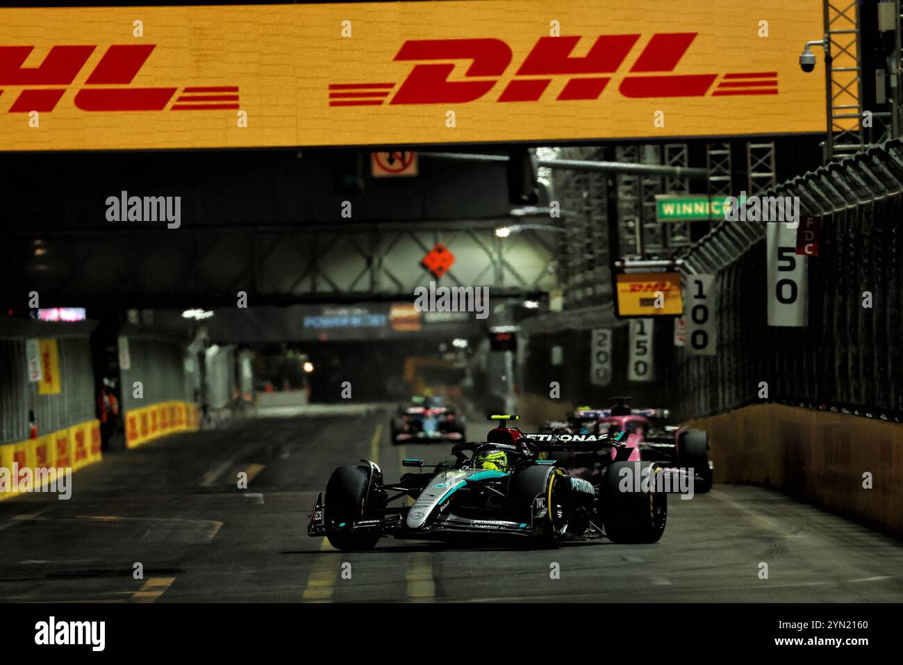Las Vegas, USA. 23rd Nov, 2024. Lewis Hamilton (GBR) Mercedes AMG F1 ...