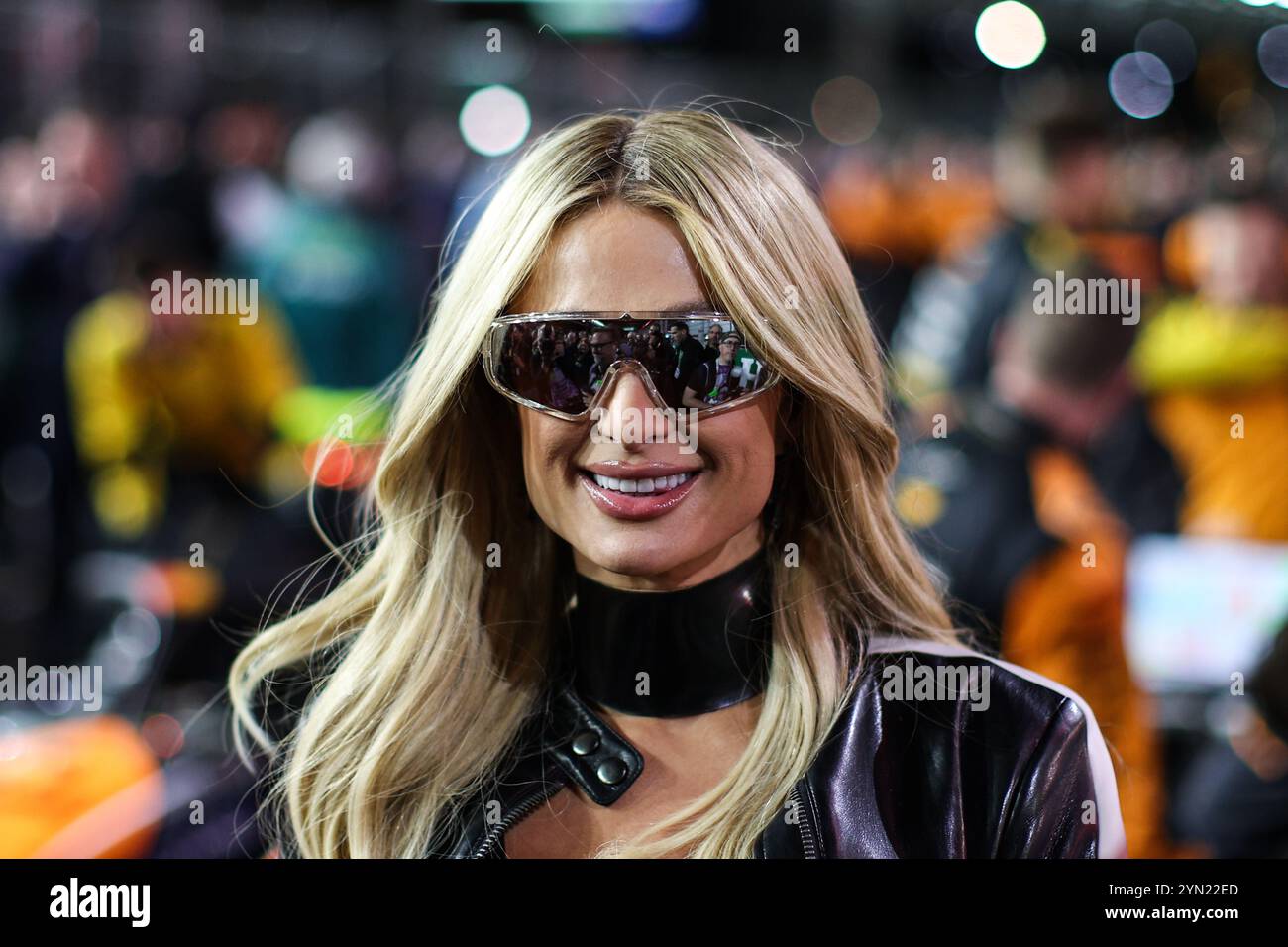 Paris Hilton portrait during the Formula 1 Heineken Silver Las Vegas ...
