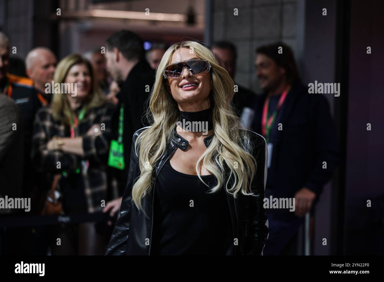 Paris Hilton portrait during the Formula 1 Heineken Silver Las Vegas ...