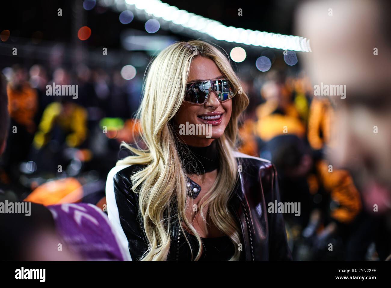Paris Hilton portrait during the Formula 1 Heineken Silver Las Vegas ...