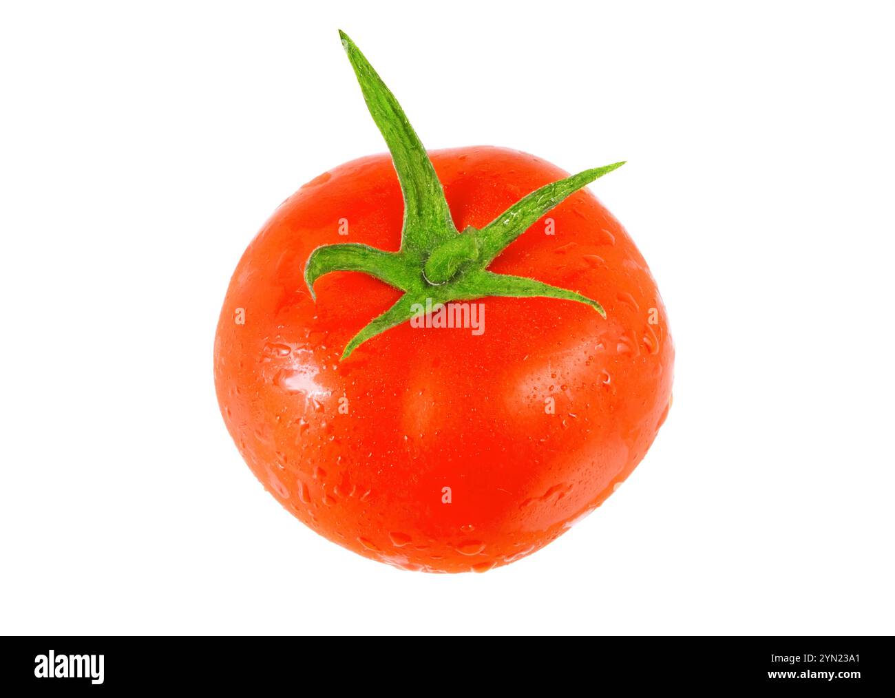 Single tomato. Isolated over white Stock Photo - Alamy