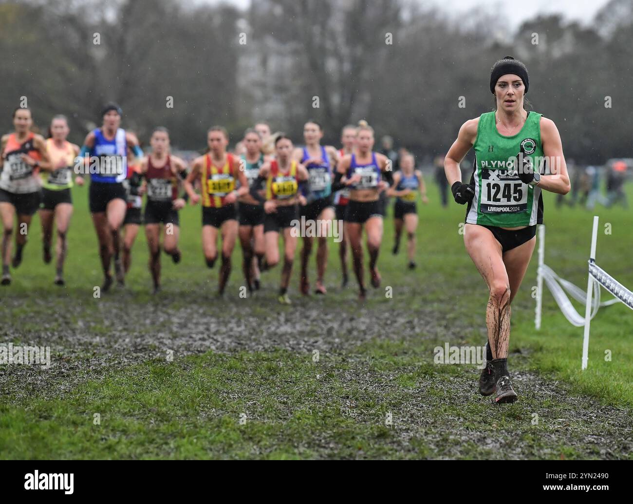 Poppy Tank City of Plymouth AC competing in the senior womens race at ...