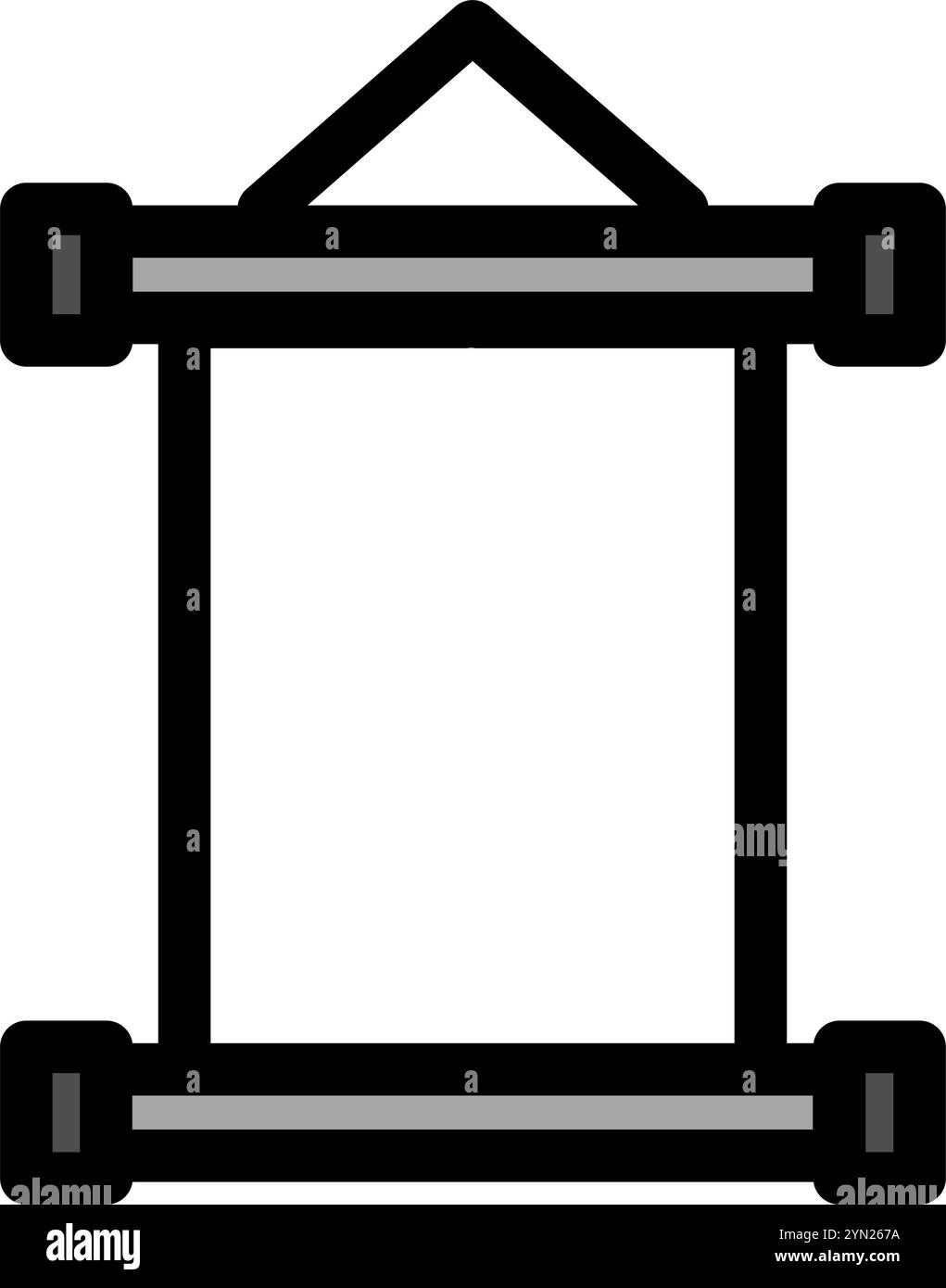 Traditional Chinese scroll- clean and modern chinese icon Stock Vector ...