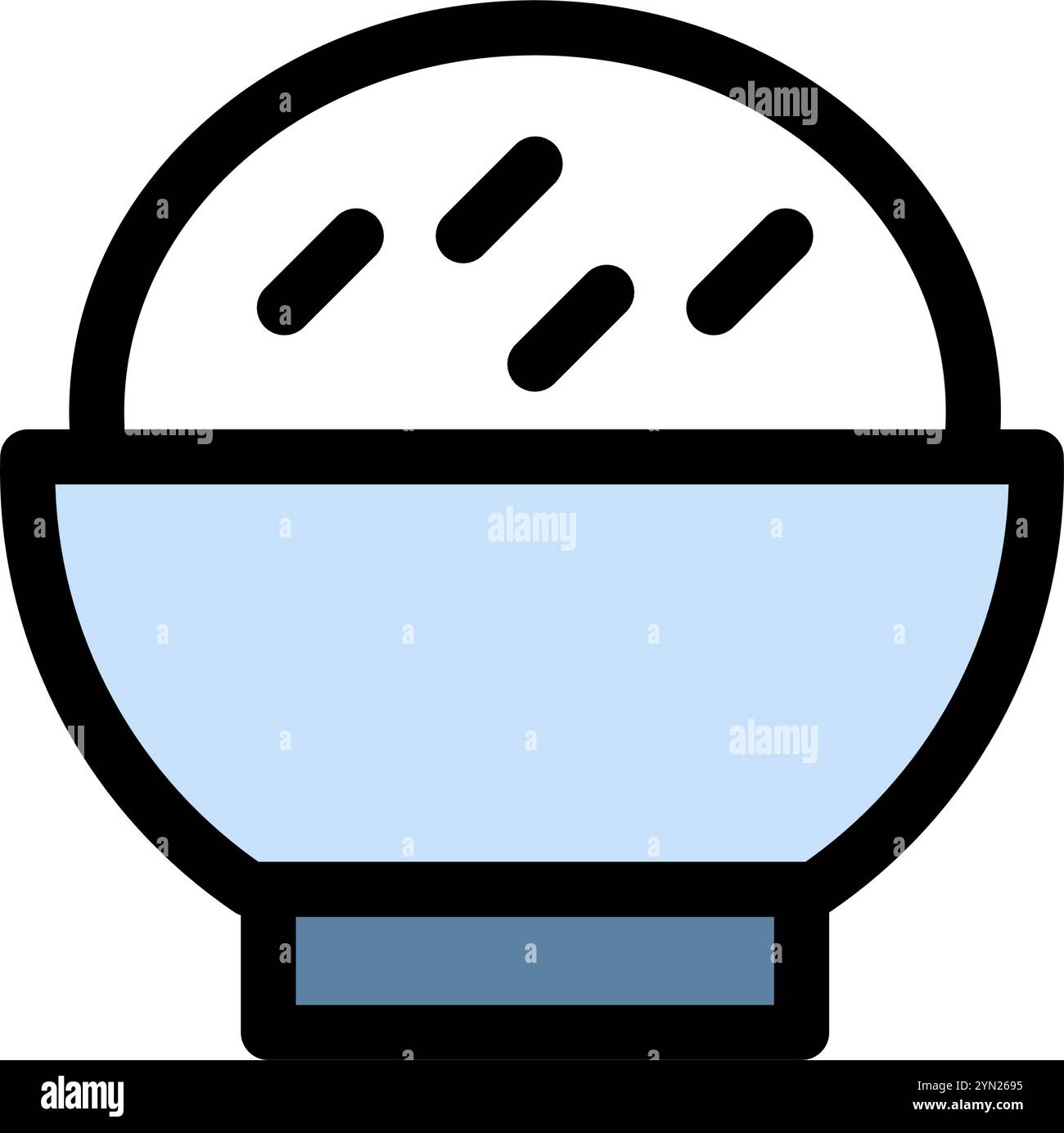 Bowl black rice on Stock Vector Images - Alamy