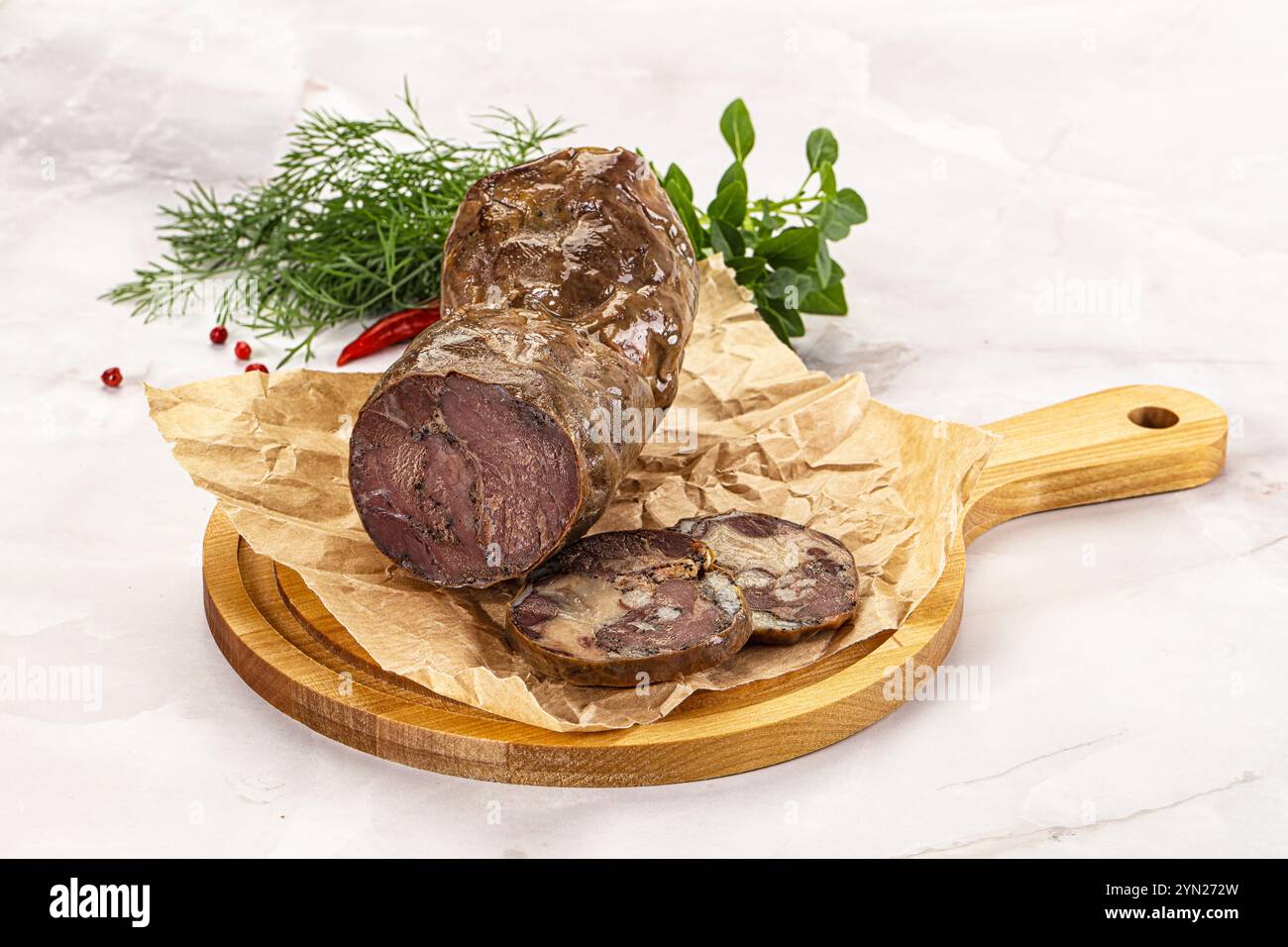 Kazy - traditional Kazakh horse meat sausage Stock Photo - Alamy
