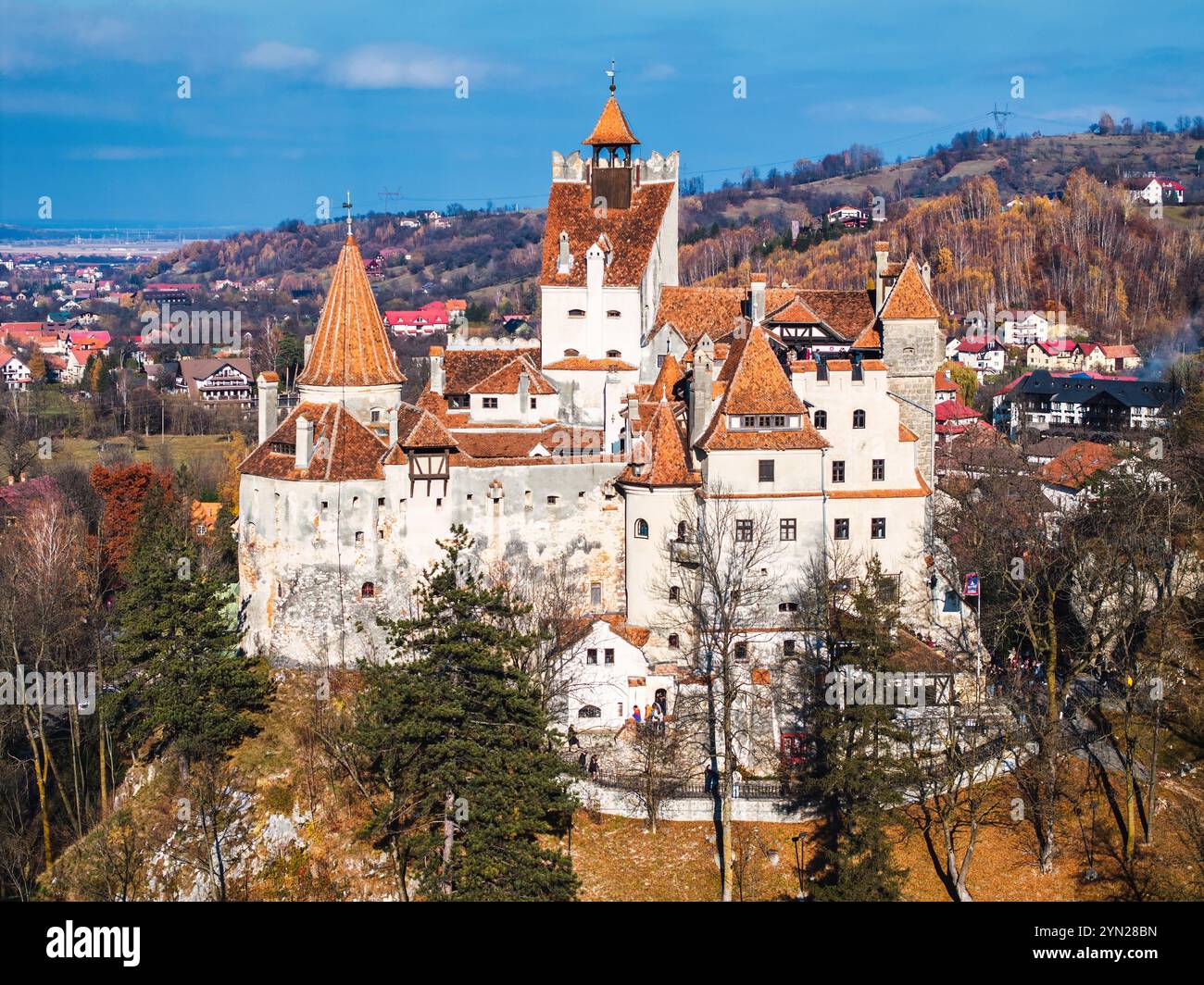 Aerial romania bran castle dracula hi-res stock photography and images ...