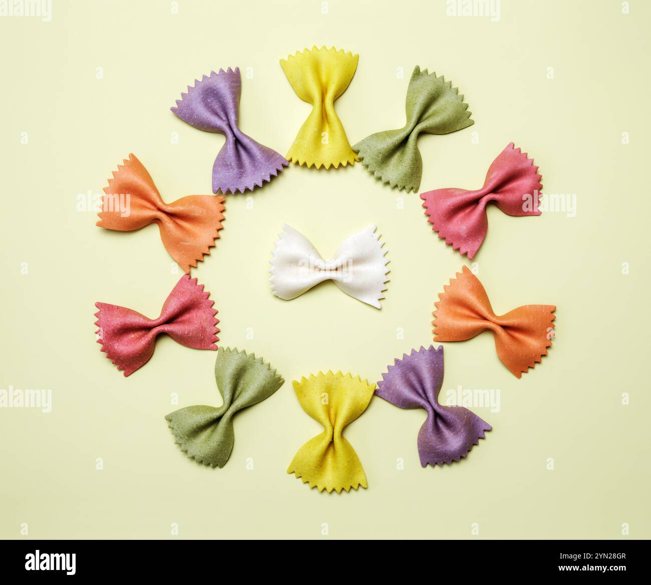 Uncooked farfalle pasta in hi-res stock photography and images - Alamy