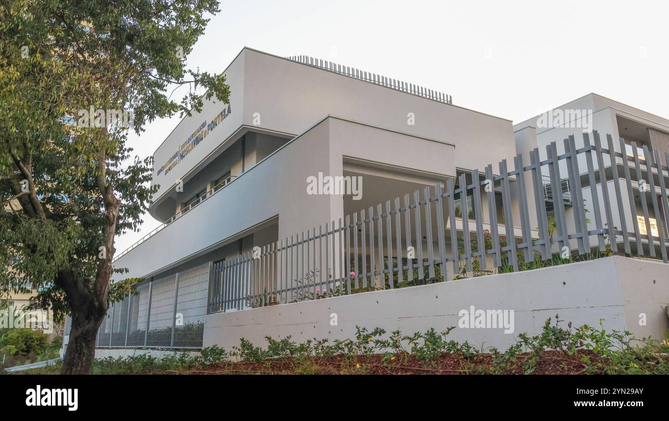 Modern architecture of the municipal building of portela parish council ...