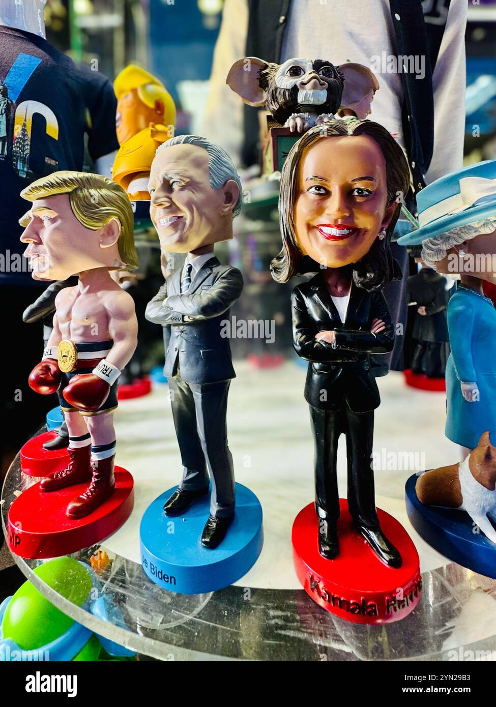 Bobble Head Doll of Donald Trump, Joe Biden and Kamala Harris Stock ...