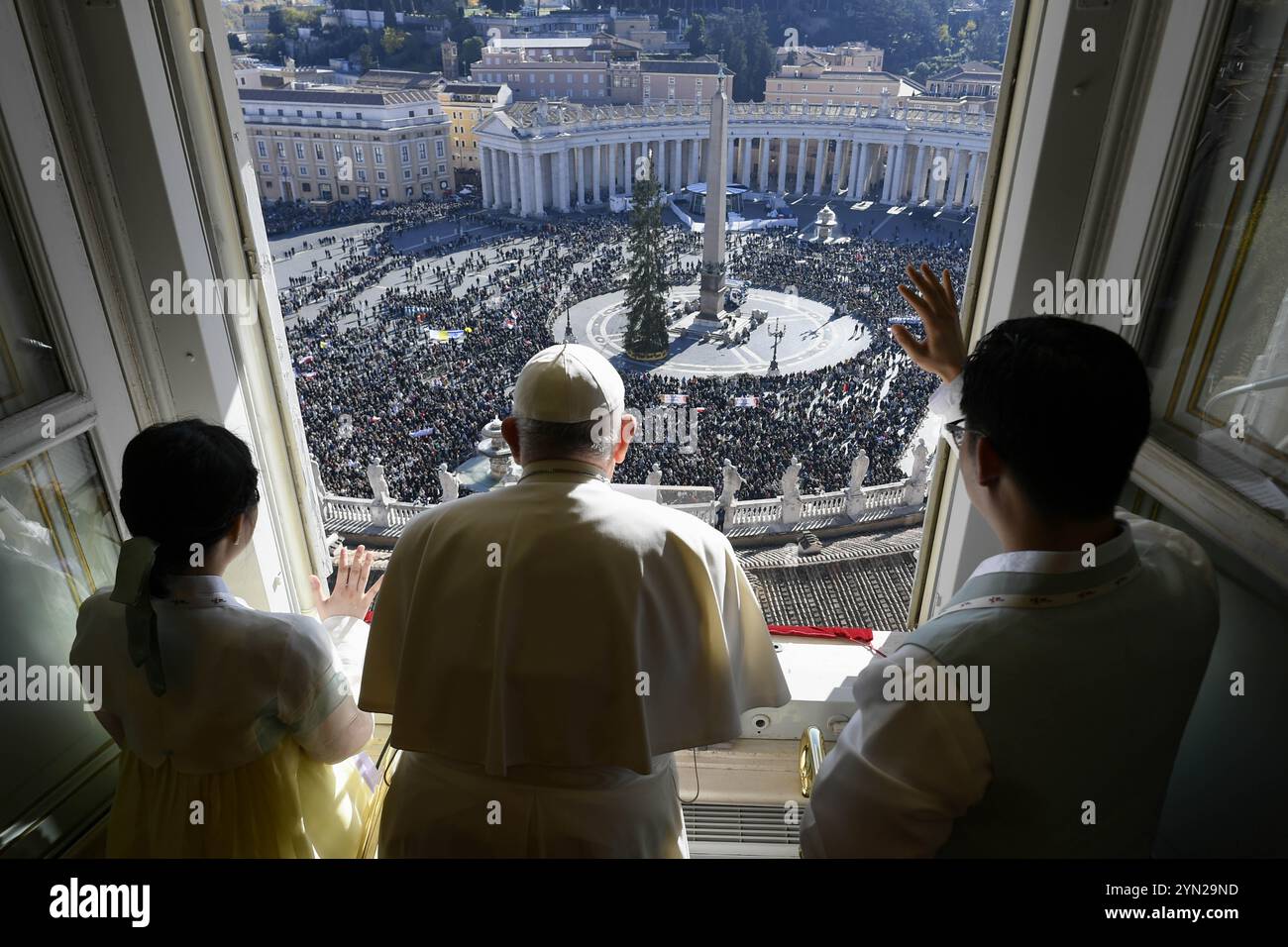 **NO LIBRI** Italy, Rome, Vatican, 2024/11/24 . Pope Francis addresses ...