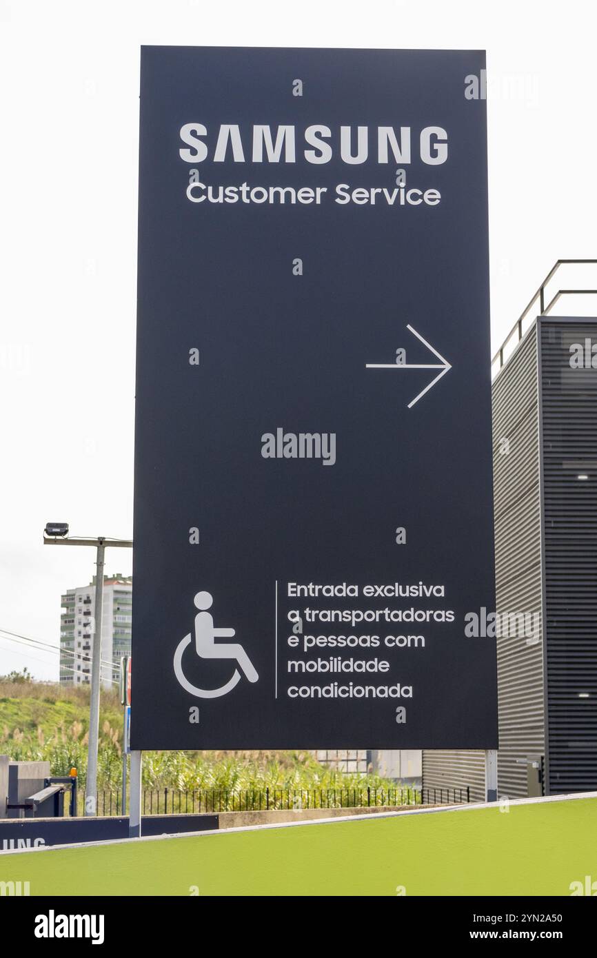 Large outdoor sign for samsung customer service, featuring ...
