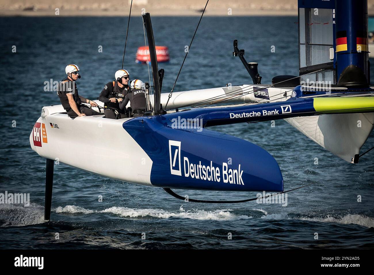 DUBAI, 24.11.2024 - GERMAN SAILGP TEAM - Erik Heil (GER/Driver), Stuart ...