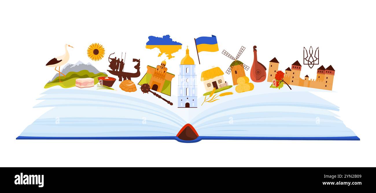 Travel to Ukraine, infographic sightseeing landmarks and tourist ...