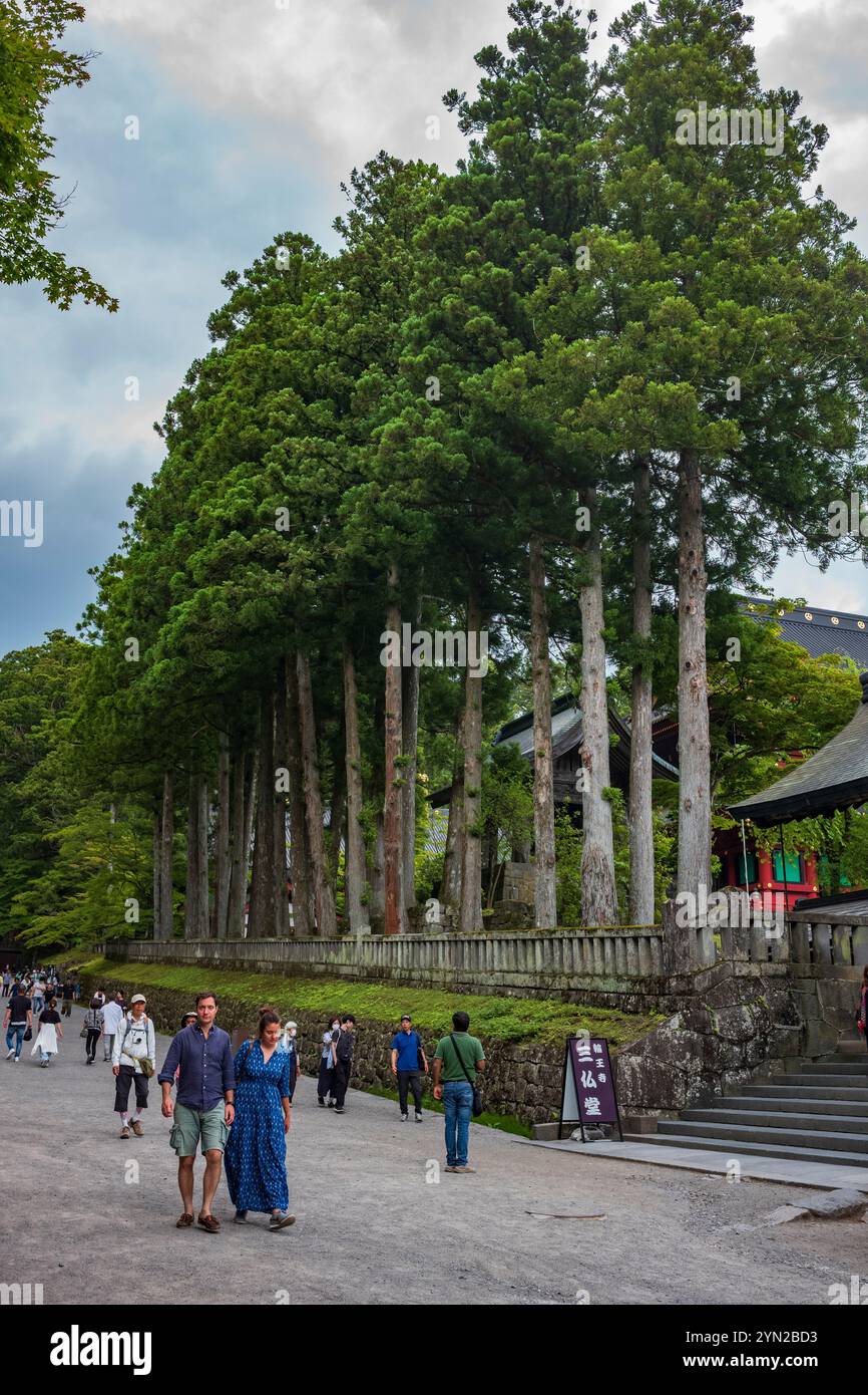 Nikko, Japan, June 16, 2024: The Nikko Toshogu Shrine, is famous for ...