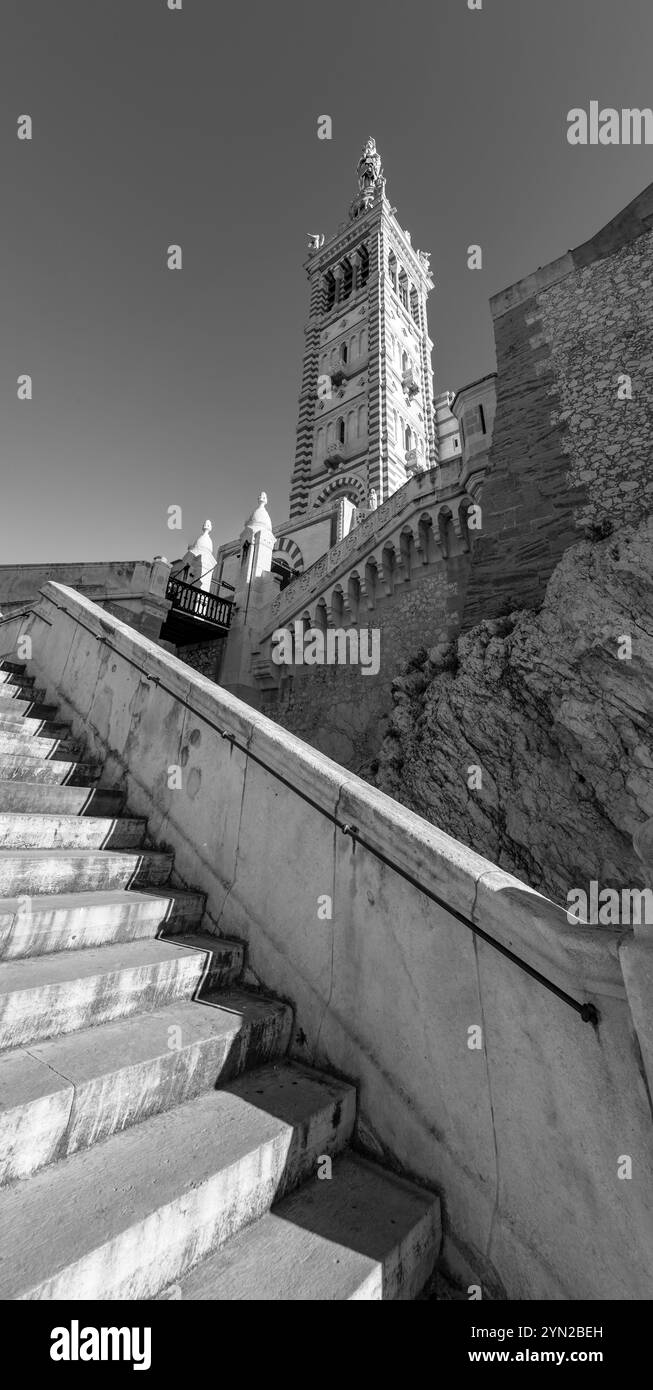 Notre-Dame de la Garde or la Bonne Mere is a Catholic basilica in ...