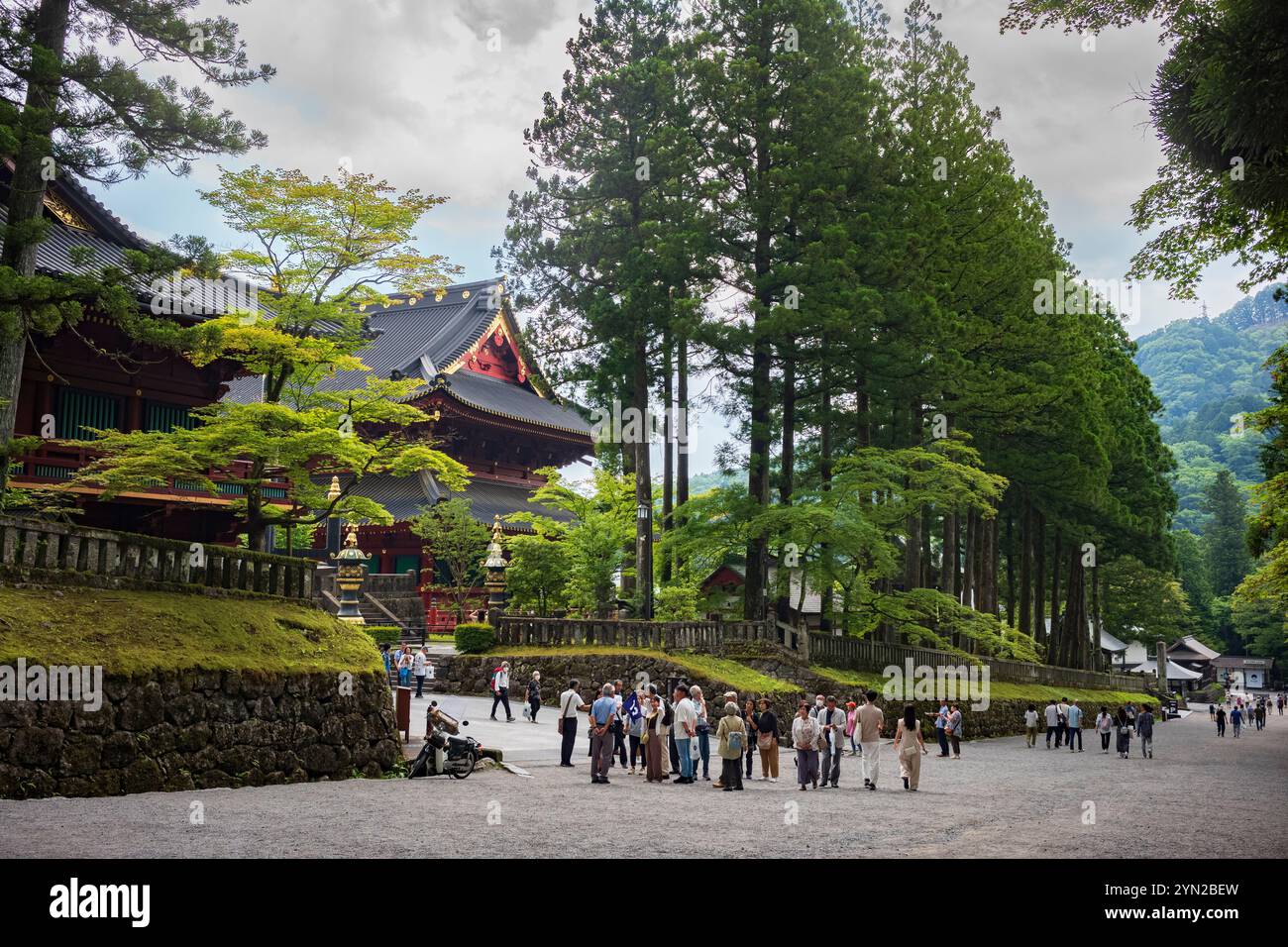 Nikko, Japan, June 16, 2024: The Nikko Toshogu Shrine, is famous for ...