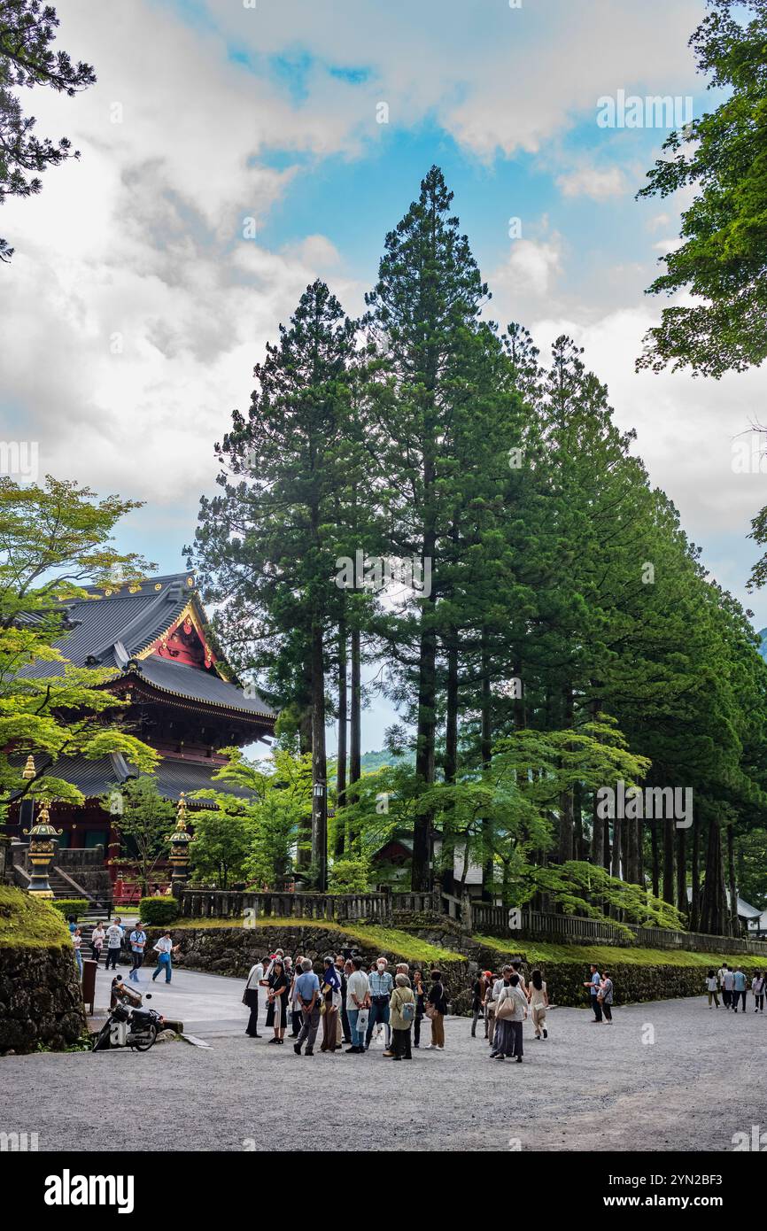 Nikko, Japan, June 16, 2024: The Nikko Toshogu Shrine, is famous for ...