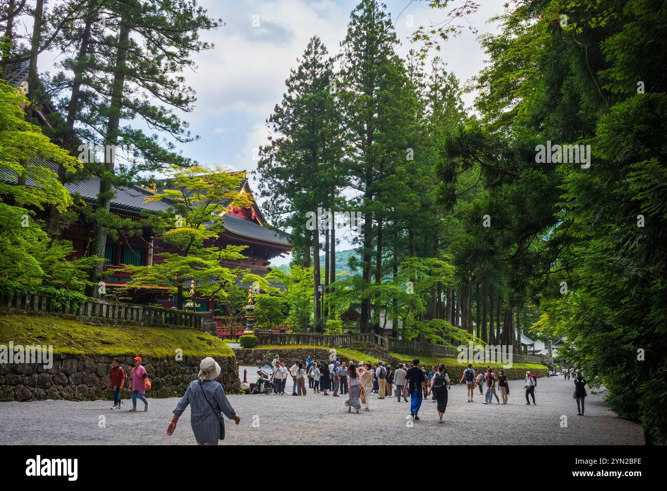 Nikko, Japan, June 16, 2024: The Nikko Toshogu Shrine, is famous for ...