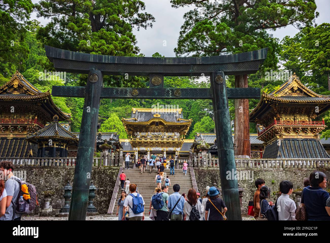 Nikko, Japan, June 16, 2024: The Nikko Toshogu Shrine, is famous for ...