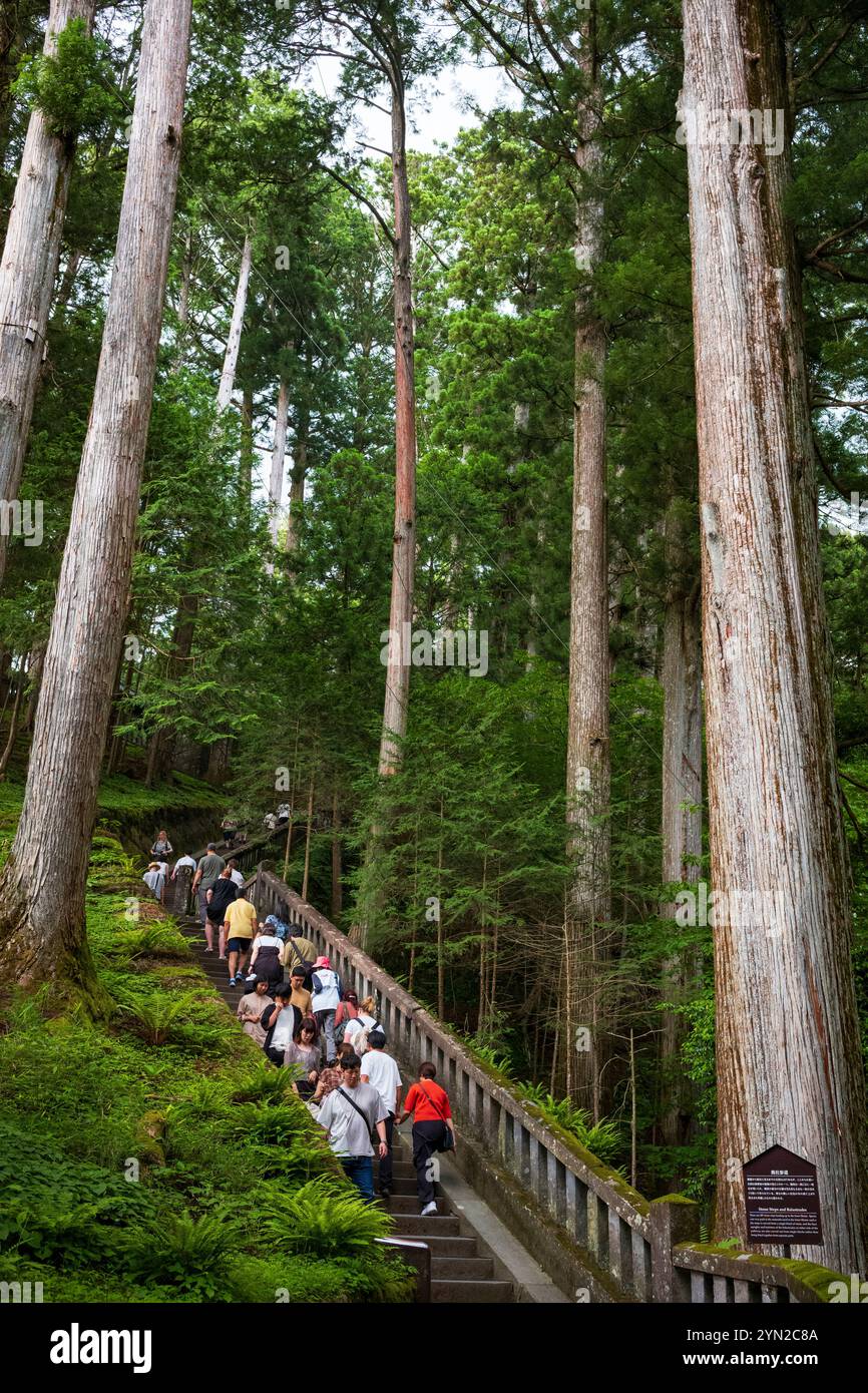 Nikko, Japan, June 16, 2024: The Nikko Toshogu Shrine, is famous for ...