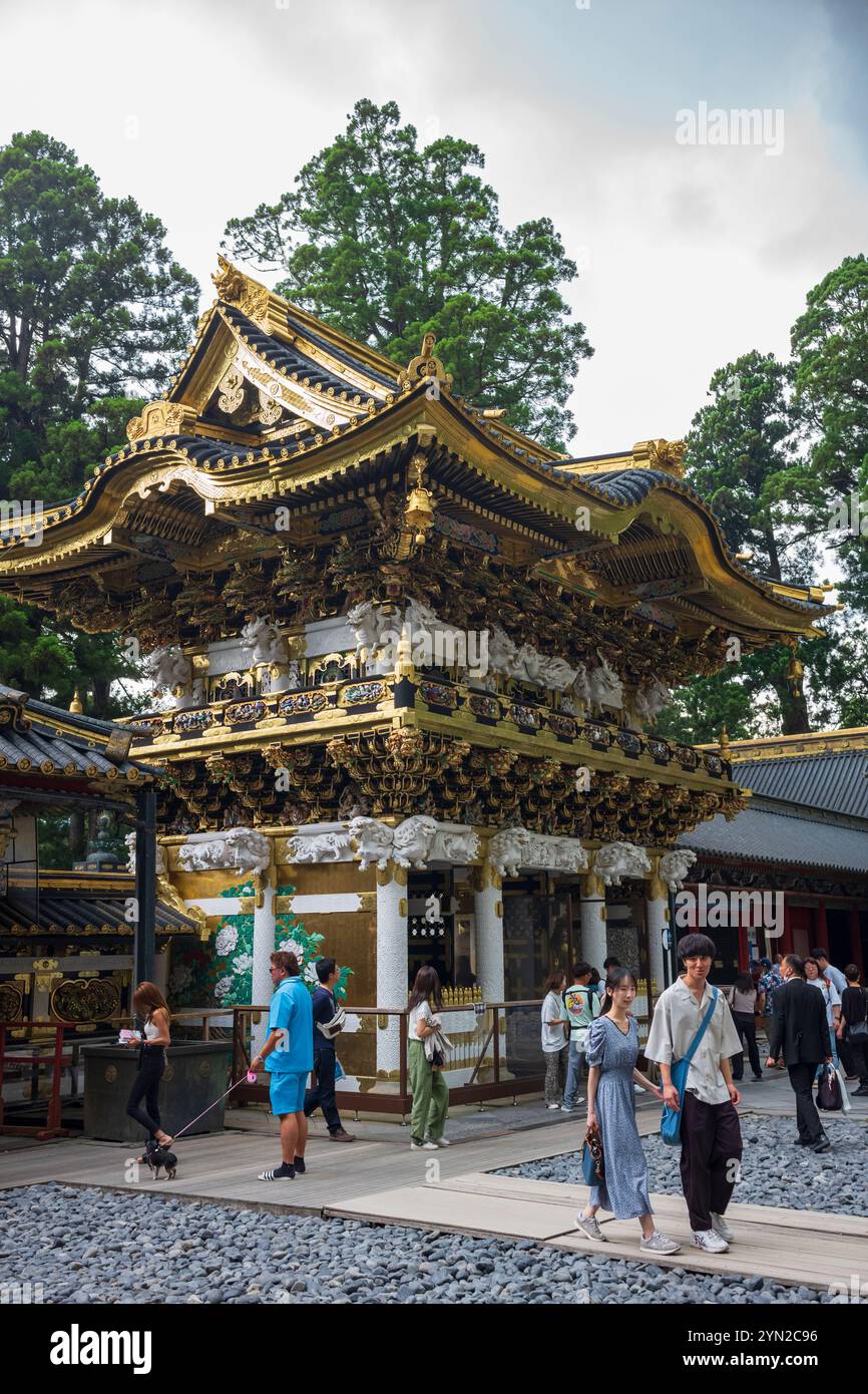 Nikko, Japan, June 16, 2024: The Nikko Toshogu Shrine, is famous for ...