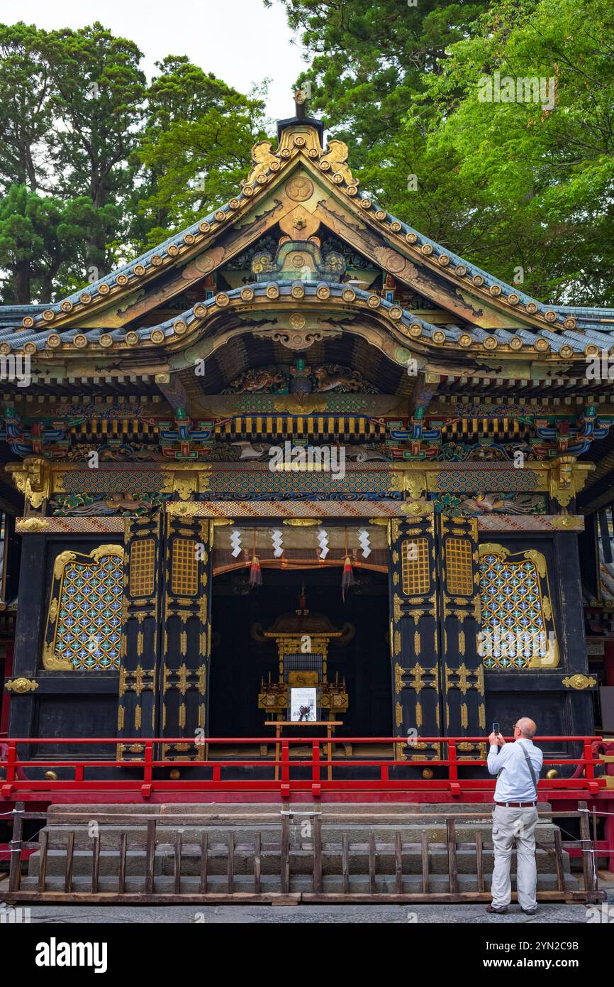 Nikko, Japan, June 16, 2024: The Nikko Toshogu Shrine, is famous for ...