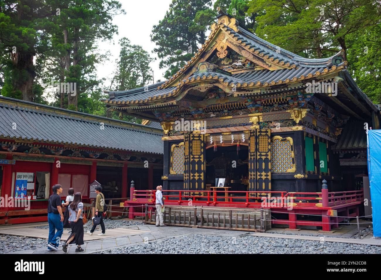Nikko, Japan, June 16, 2024: The Nikko Toshogu Shrine, is famous for ...