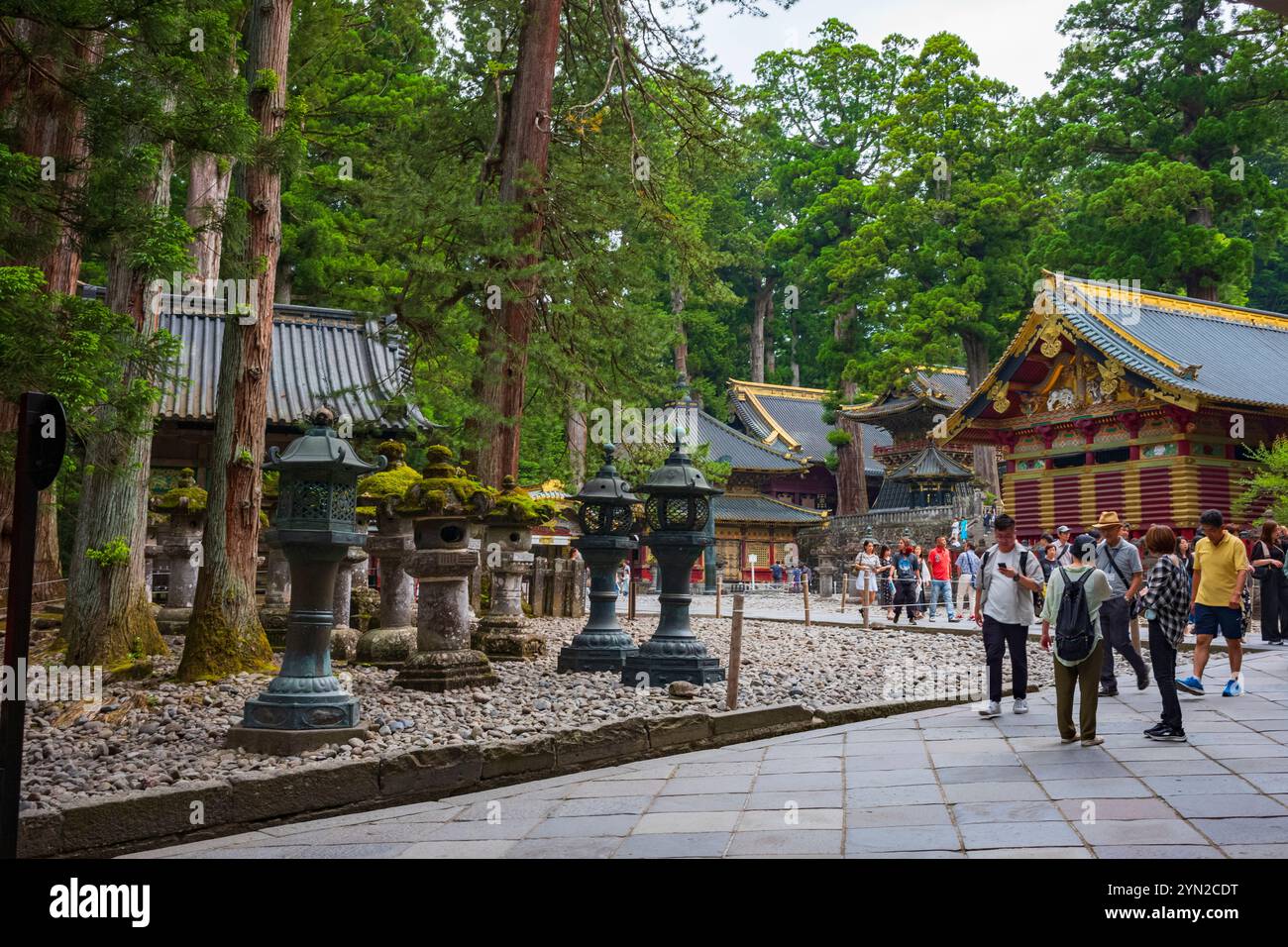 Nikko, Japan, June 16, 2024: The Nikko Toshogu Shrine, is famous for ...