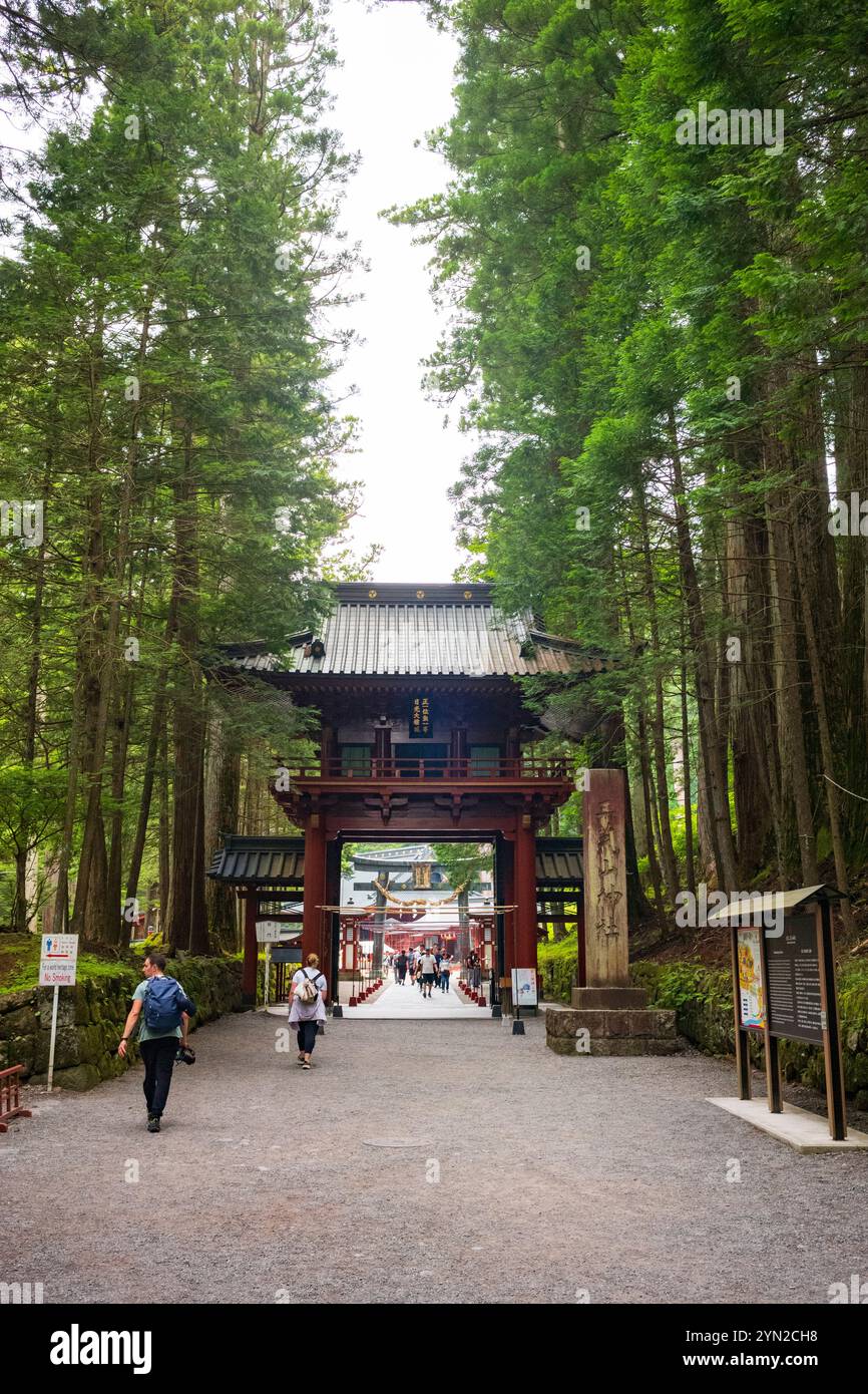 Nikko, Japan, June 16, 2024: The Nikko Toshogu Shrine, is famous for ...