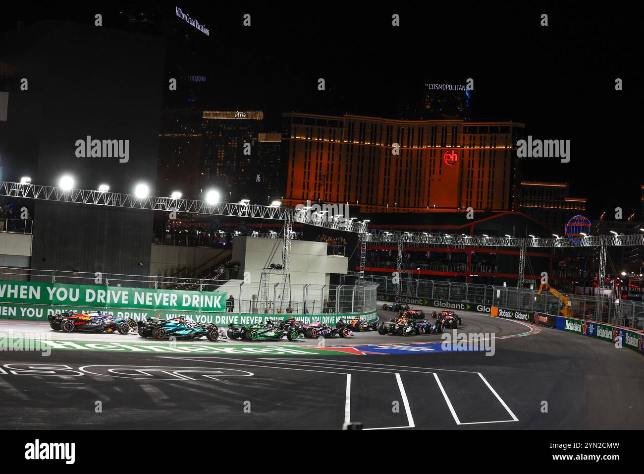 start of the race, depart, during the Formula 1 Heineken Silver Las ...