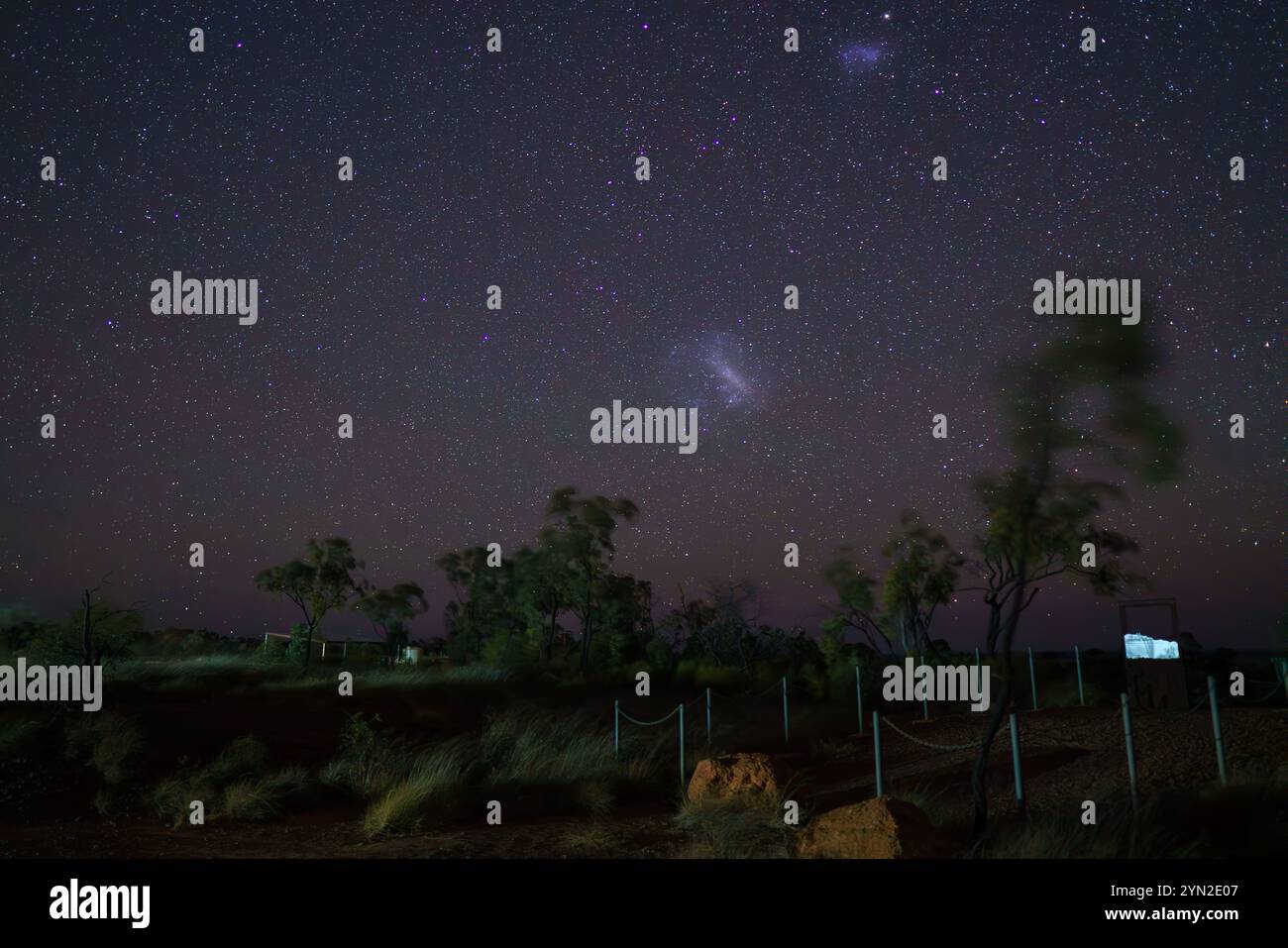 Astrophotography of the Milky Way with Trees Stock Photo - Alamy