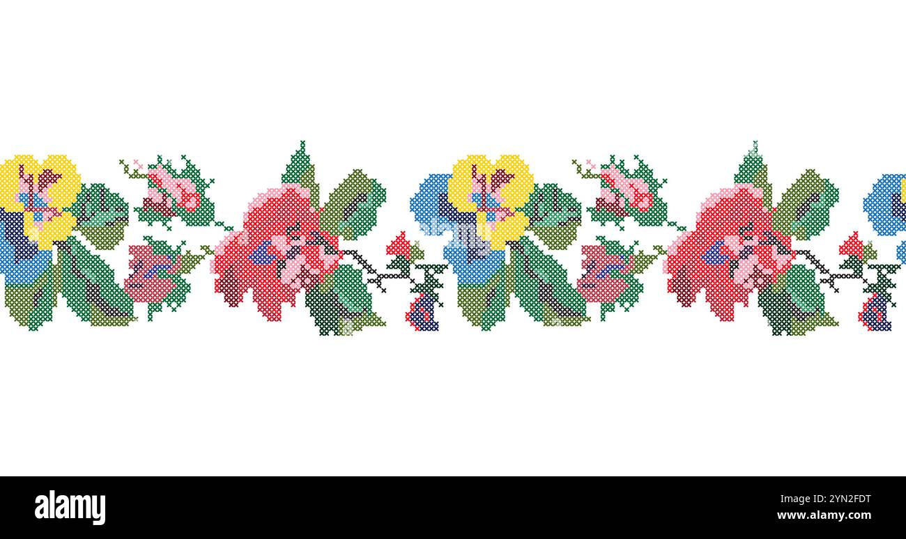 Ukrainian cross stitch vyshyvanka Stock Vector Images - Alamy