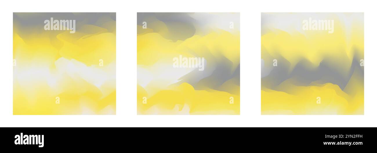 Light gradient colors summer backgrounds set Stock Vector Image & Art ...