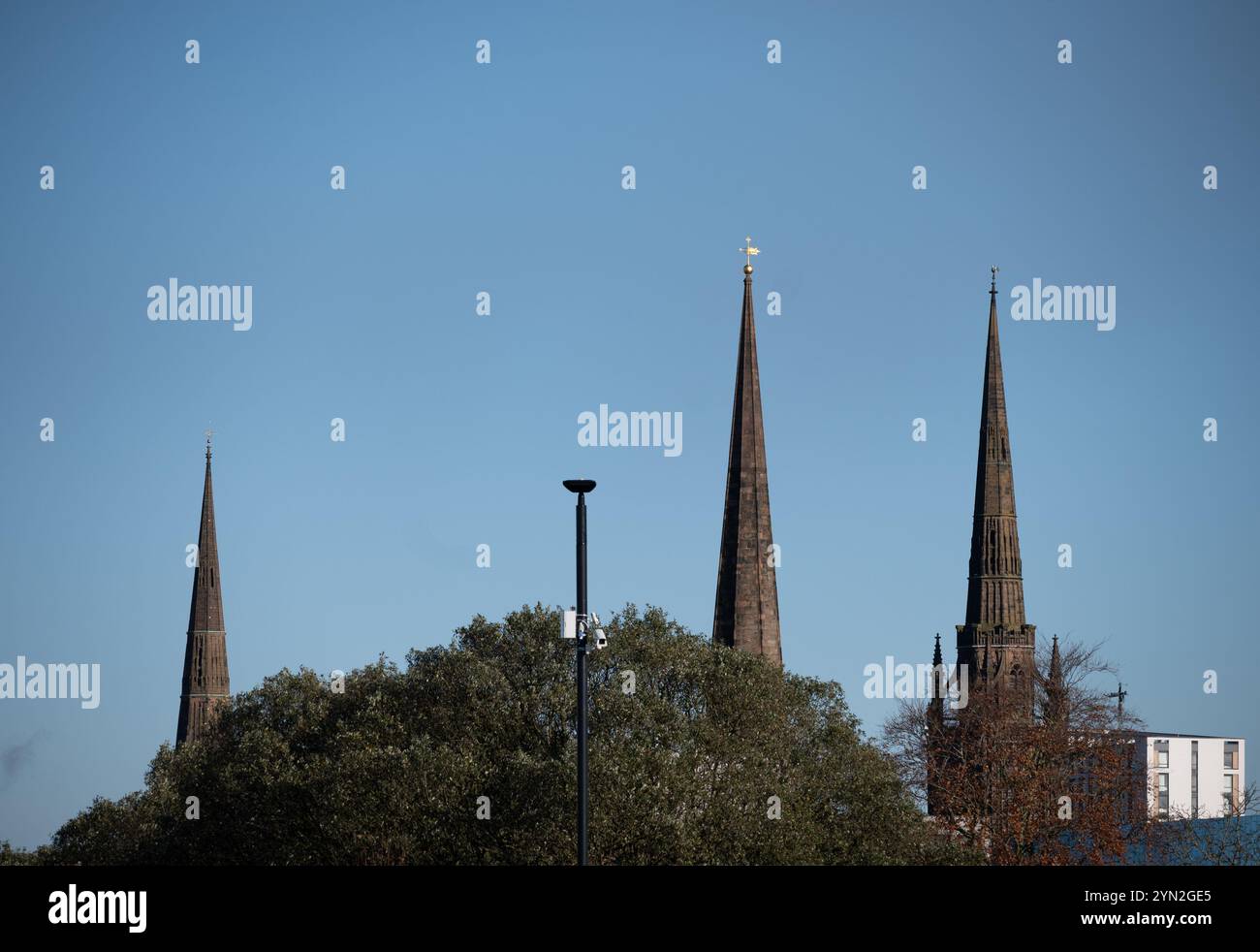 The three spires, Coventry, West Midlands, England, UK Stock Photo - Alamy