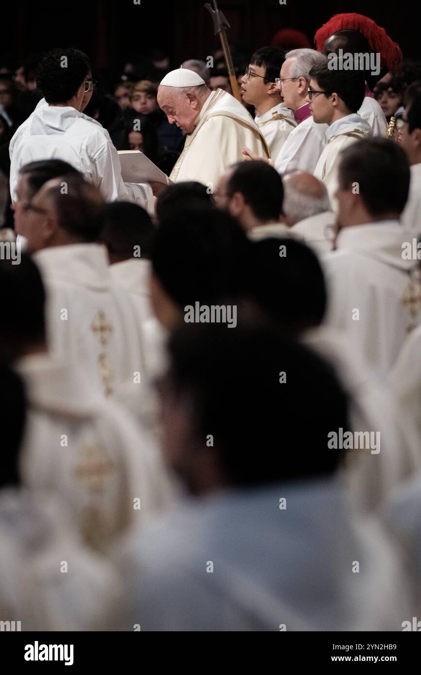 Vatican, Pope Francis celebrates mass at the 39th edition of World ...