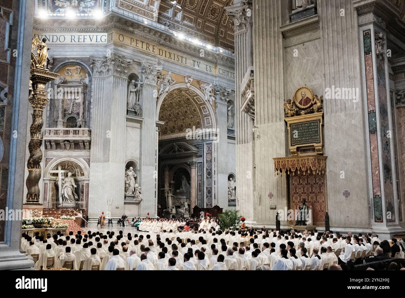 Vatican, Pope Francis celebrates mass at the 39th edition of World ...