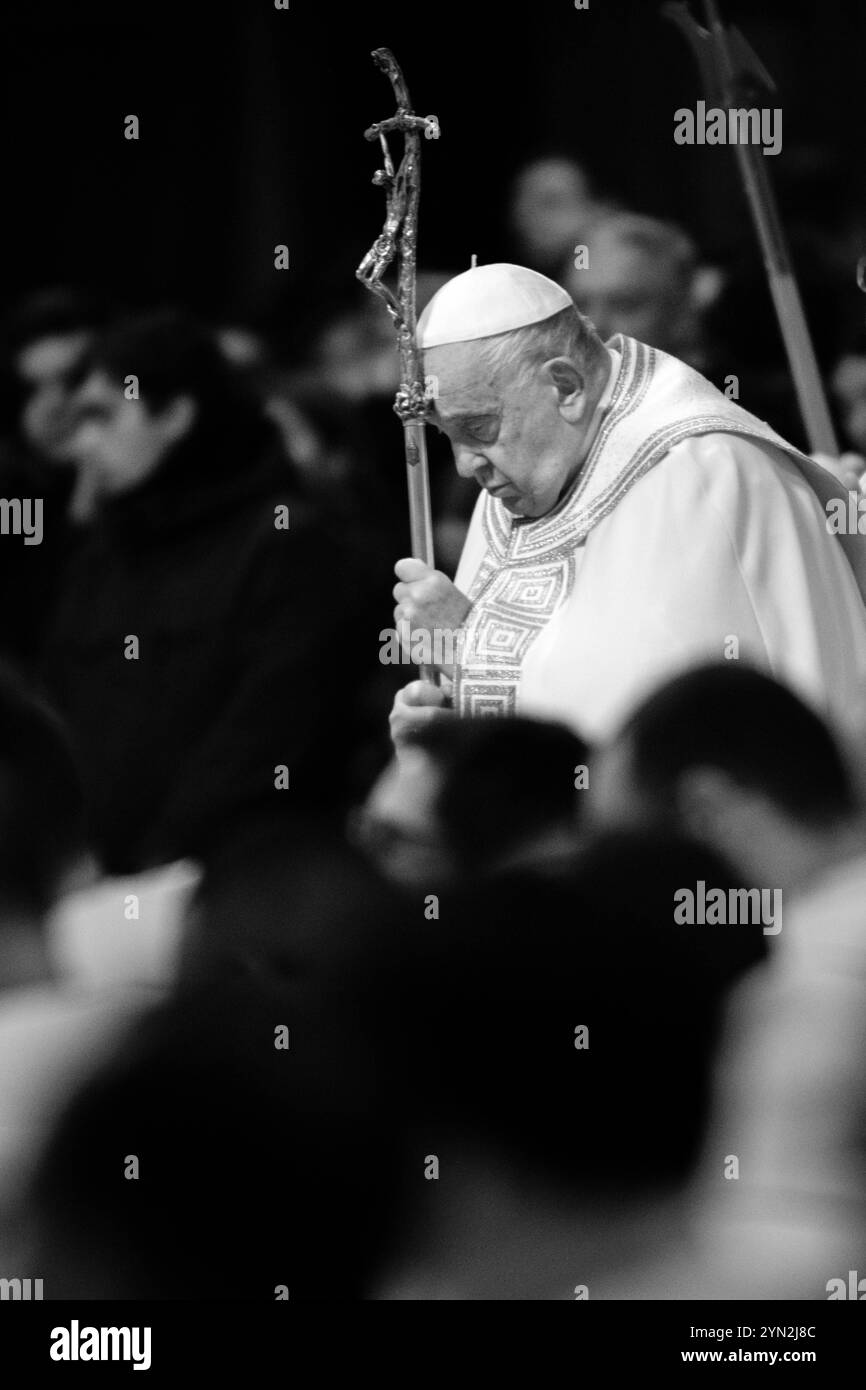 Vatican, Pope Francis celebrates mass at the 39th edition of World ...