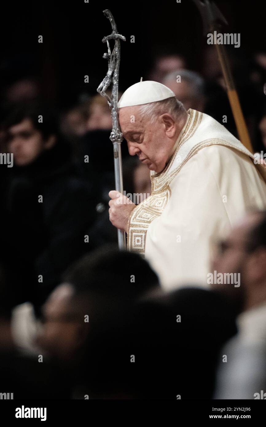 Vatican, Pope Francis celebrates mass at the 39th edition of World ...