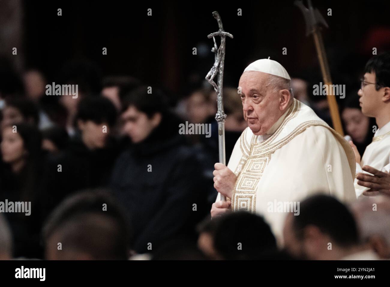 Vatican, Pope Francis celebrates mass at the 39th edition of World ...