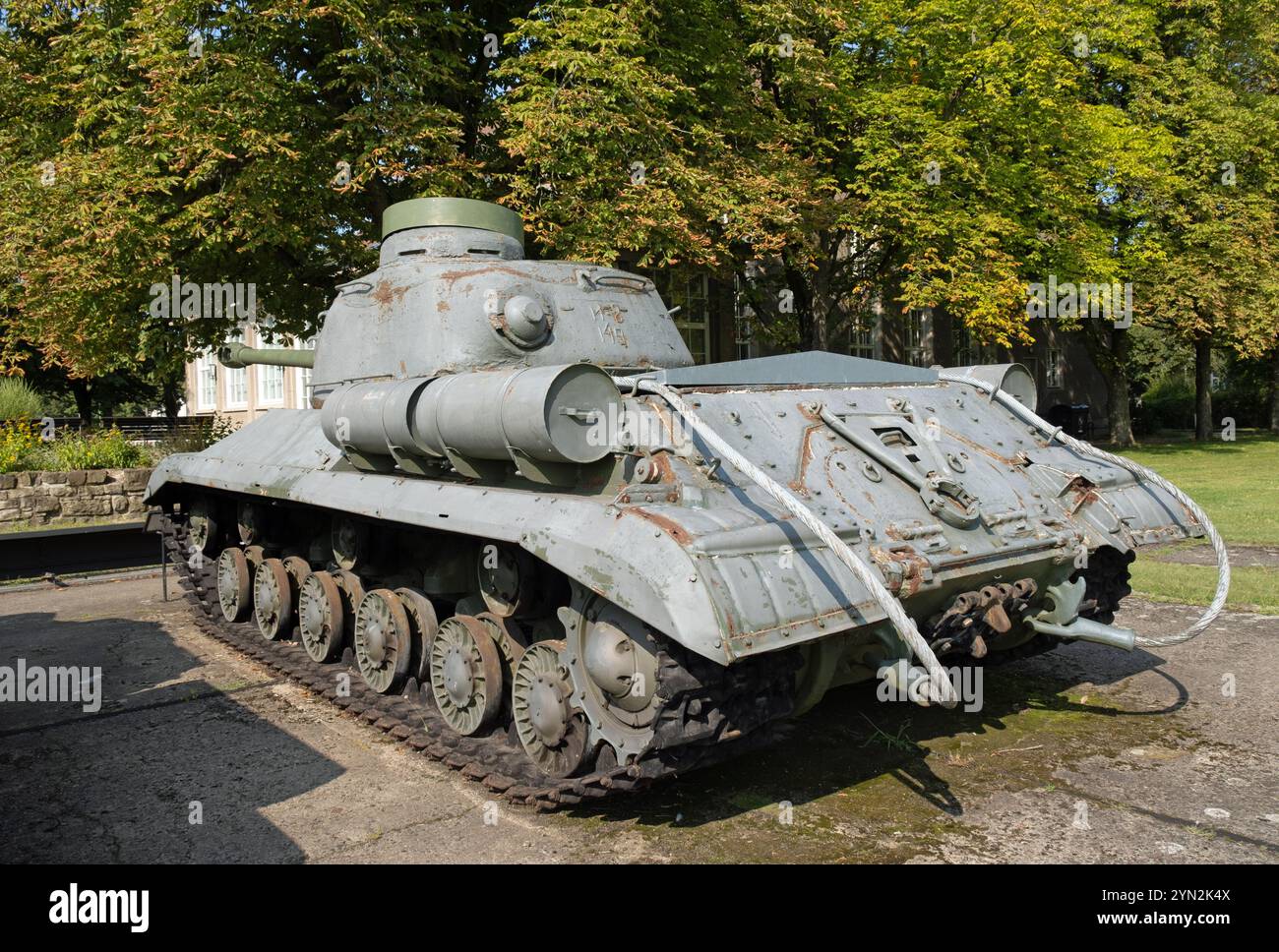 A 1943 Soviet IS-2 heavy tank at Museum Berlin-Karlshorst, Berlin ...