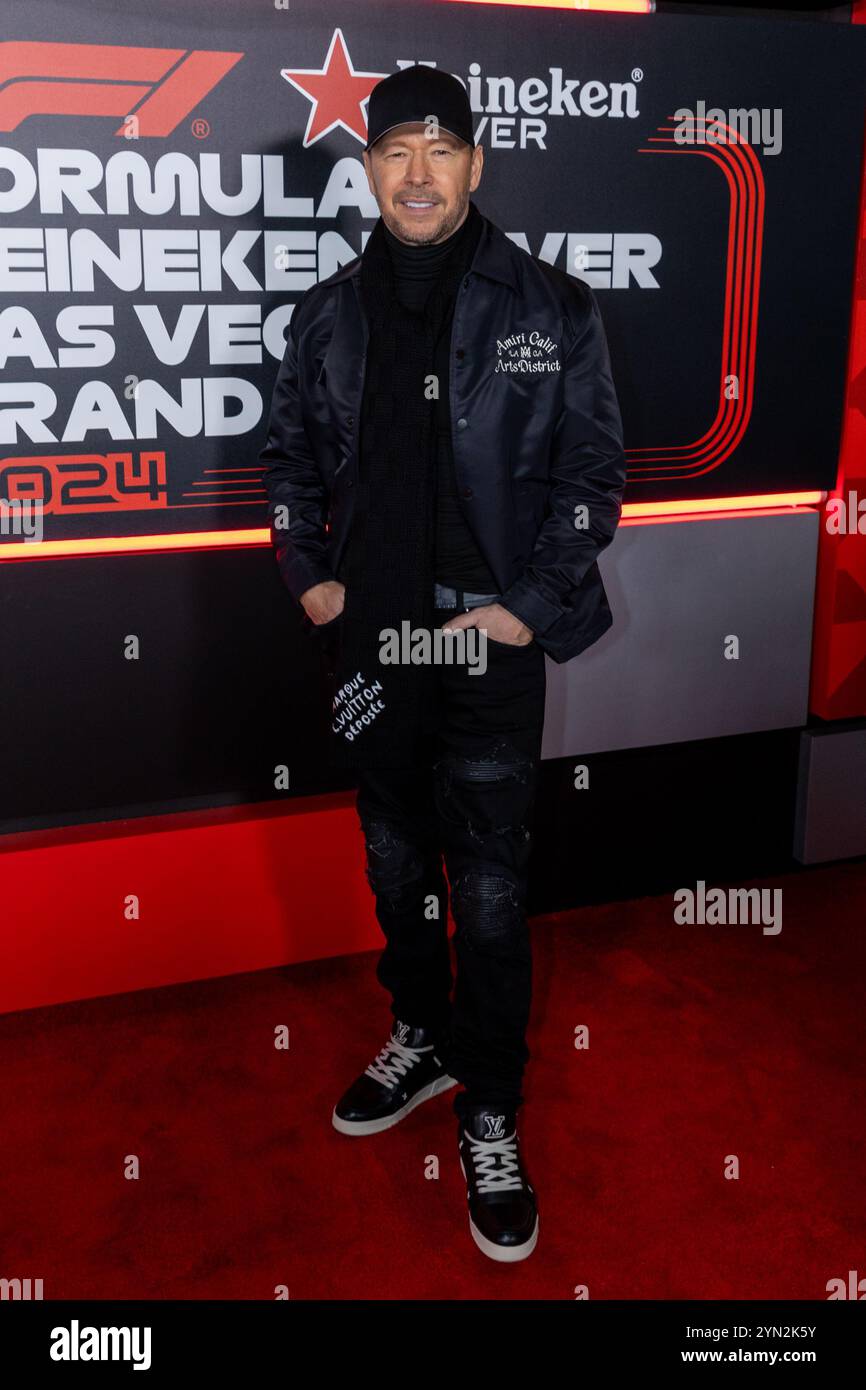 Donnie Wahlberg attends the FORMULA 1 HEINEKEN SILVER LAS VEGAS GRAND ...