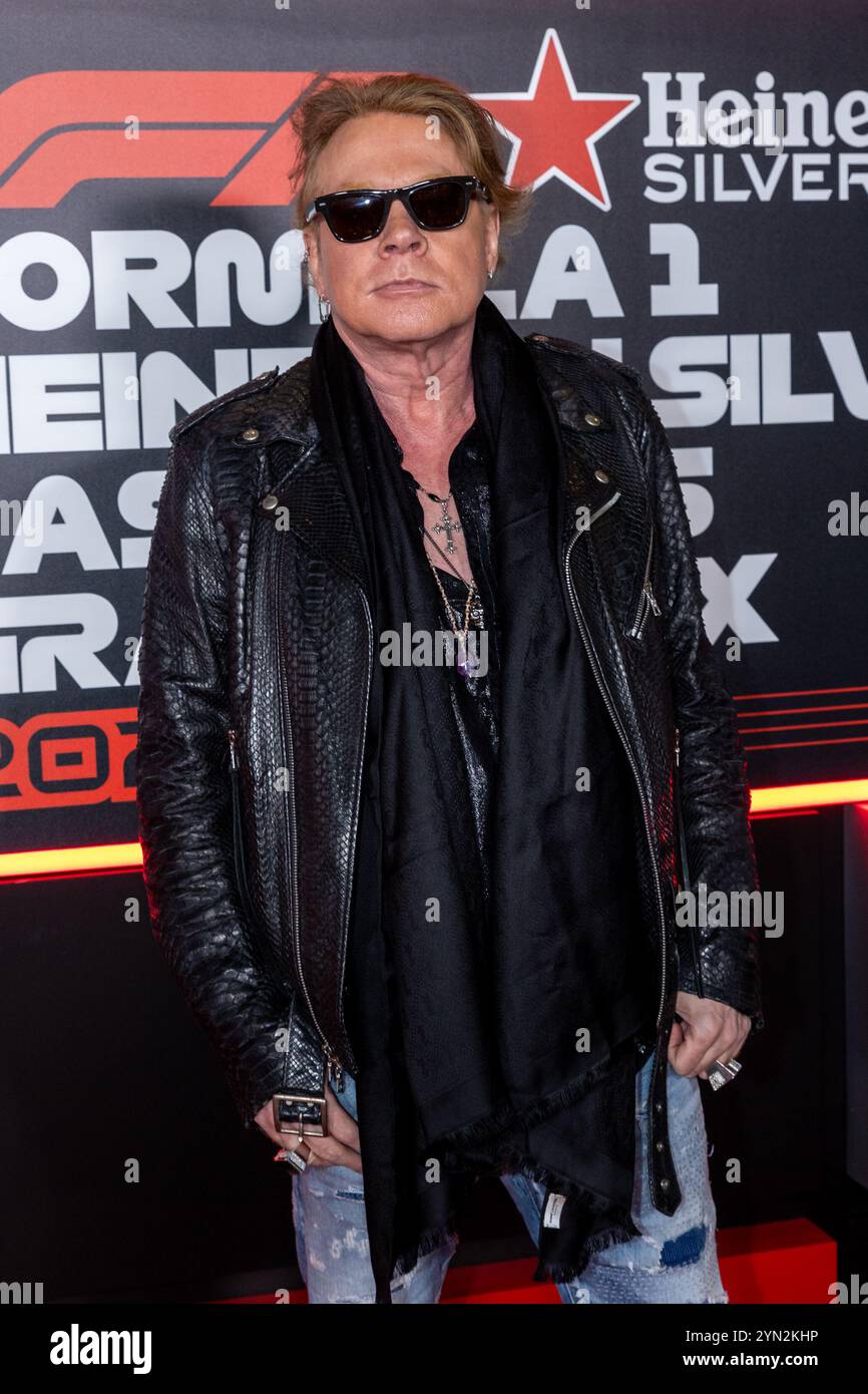 Las Vegas, USA. 23rd Nov, 2024. Axl Rose attends the FORMULA 1 HEINEKEN ...