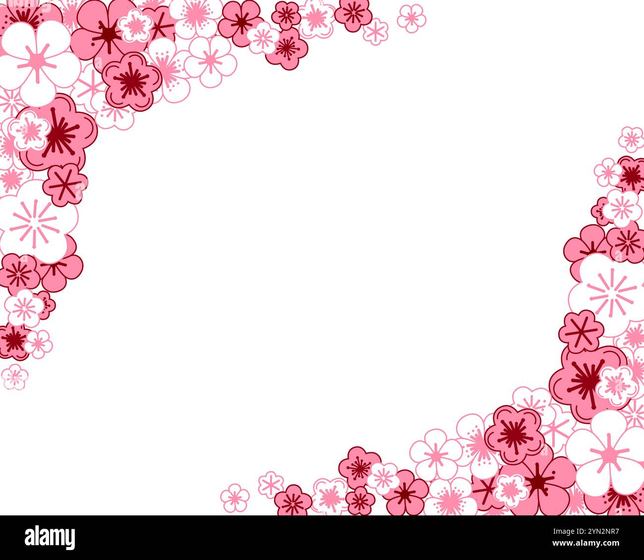 Graphic floral rectangle template for your text texture. For design ...