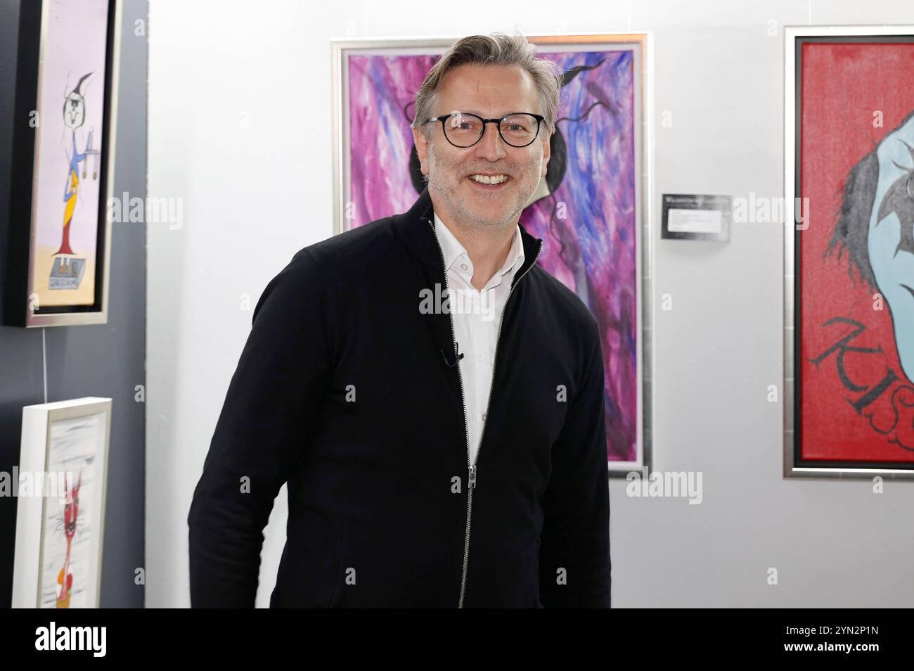 Daniel Kümmel beim Start der zweiten Kunst-Aktion Art n Schutz ...