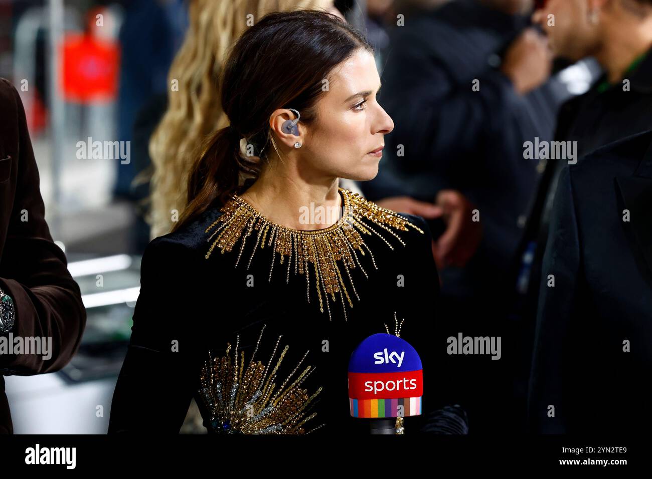 LAS VEGAS, NV - NOVEMBER 23: Sky Sports reporter Danika Patrick looks ...