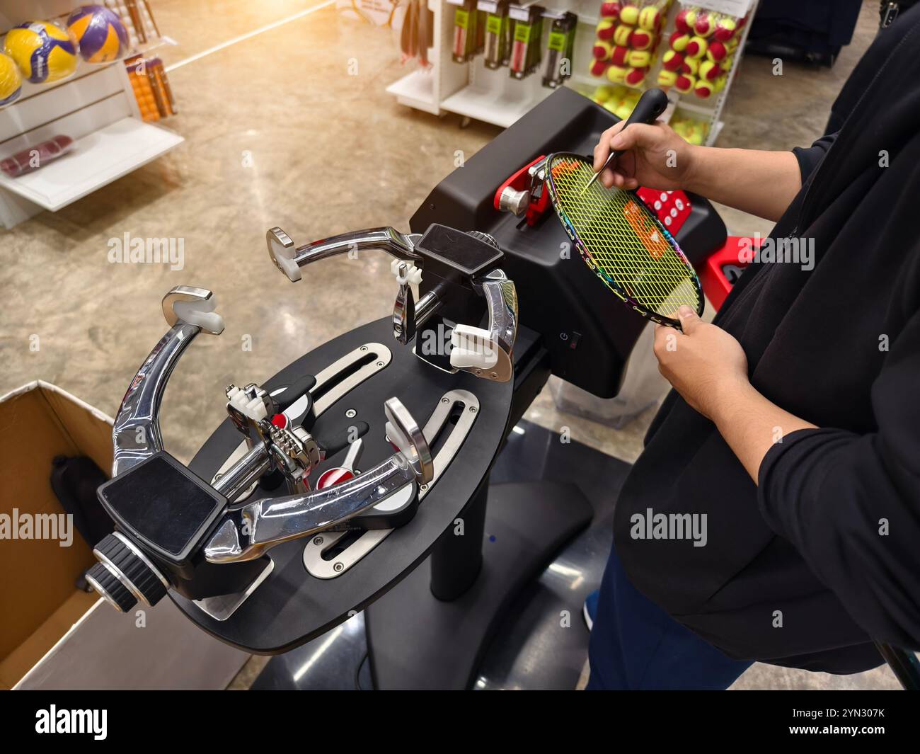 Stringing tension hi-res stock photography and images - Alamy