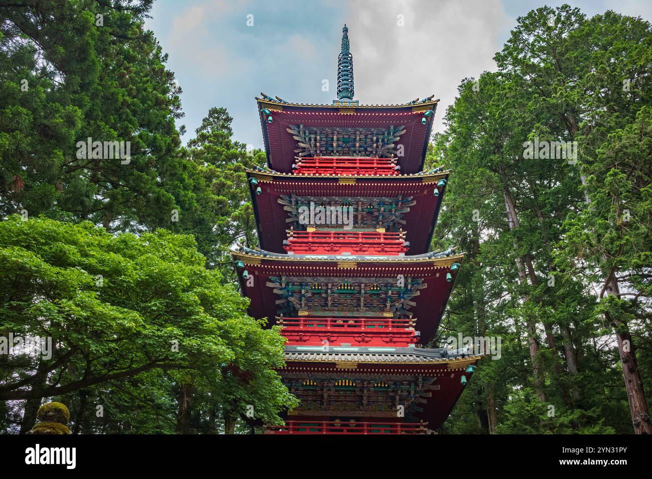 Nikko, Japan, June 16, 2024: The Nikko Toshogu Shrine, is famous for ...