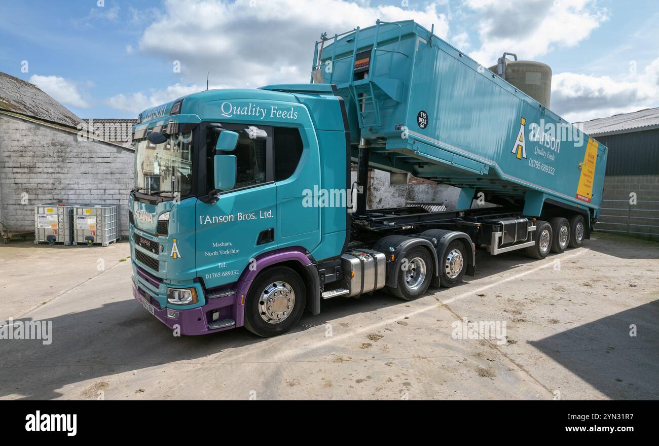 Wagon from the livestock manufacturing firm I'Ansons, based in Masham ...