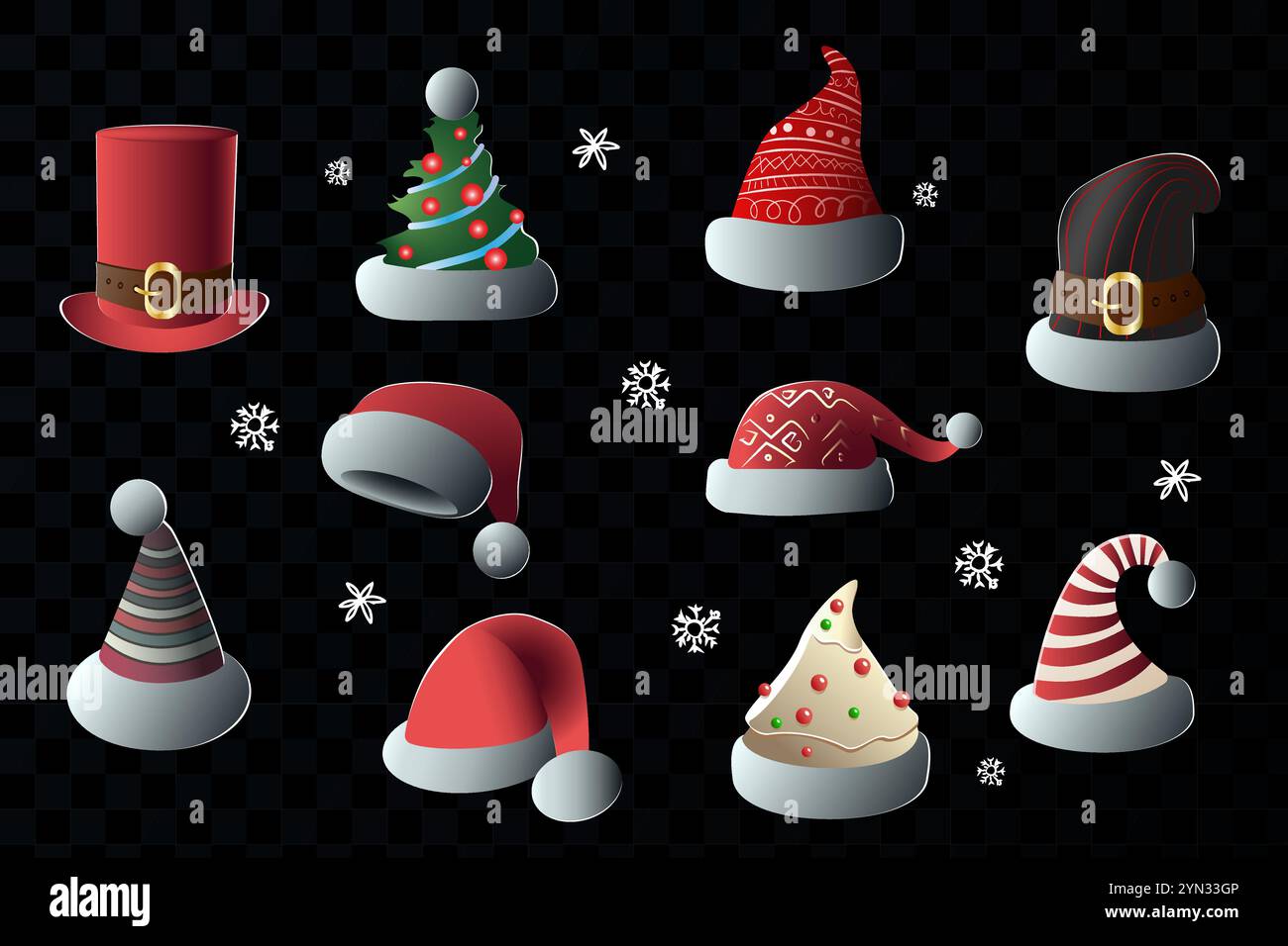 Vintage new year party hat hi-res stock photography and images - Alamy